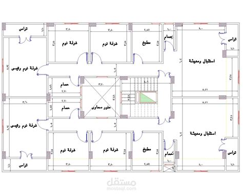 تصميم عماره سكنيه بالقاهره المقطم مستقل