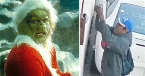 Ya Ni El Grinch Hombre Roba Luces De Navidad Afuera De Las Casas