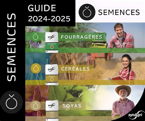 Guide Semences Synagri Fourragères 2024 2025 Synagri