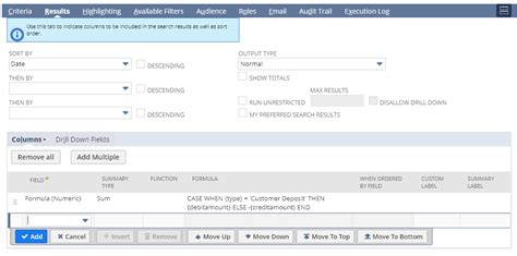 Netsuite How To Get Remaining Amount Of Customer Deposits In Saved