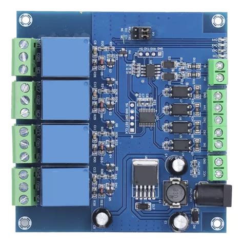 Módulo De Relé Rtu Placa De Relés Pcb De 4 Canales Rs485 Tt Cuotas