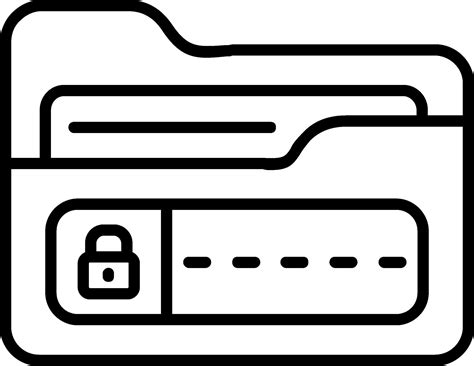 Folder Line Icon Vector Art At Vecteezy