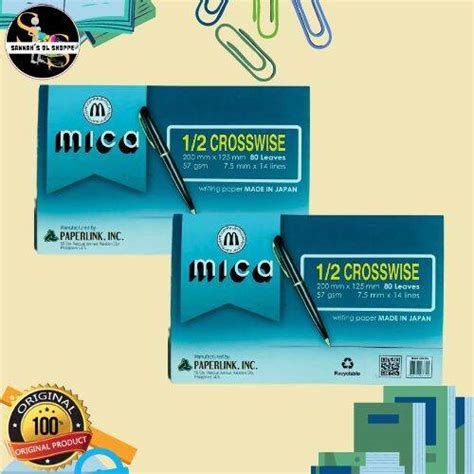 Mica Intermediate Pad 14 Quiz Pad 12 Crosswise 12 Lengthwise 80