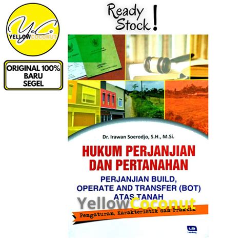 Jual Hukum Perjanjian Pertanahan Perjanjian Build Operate And Transfer Kota Tangerang