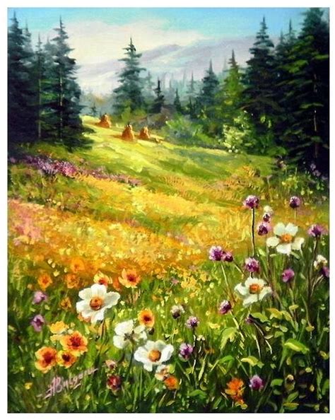 Finete Inflorite Tablou De Anca Bulgaru