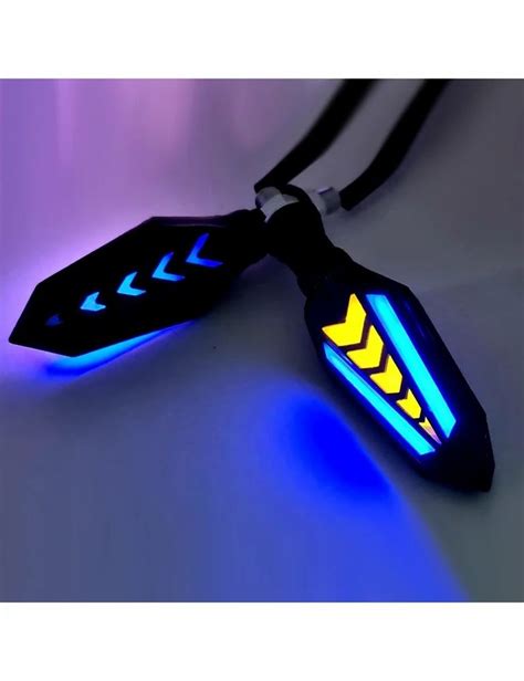 Led Running Light Drl Bike Turn Signal Indicator Lamp Universal For