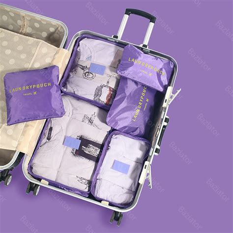 Дорожный органайзер для чемодана из 6 штук LAUNDRY POUCH, набор для ...