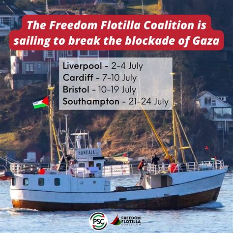 Psc On Twitter The Freedom Flotilla Coalition Gazafflotilla Are