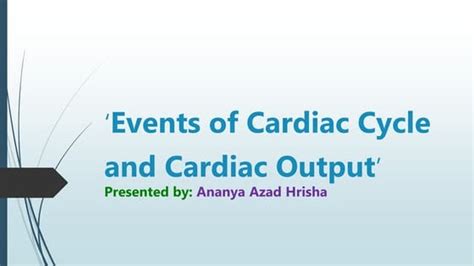 The Cardiac Cycle Pdf