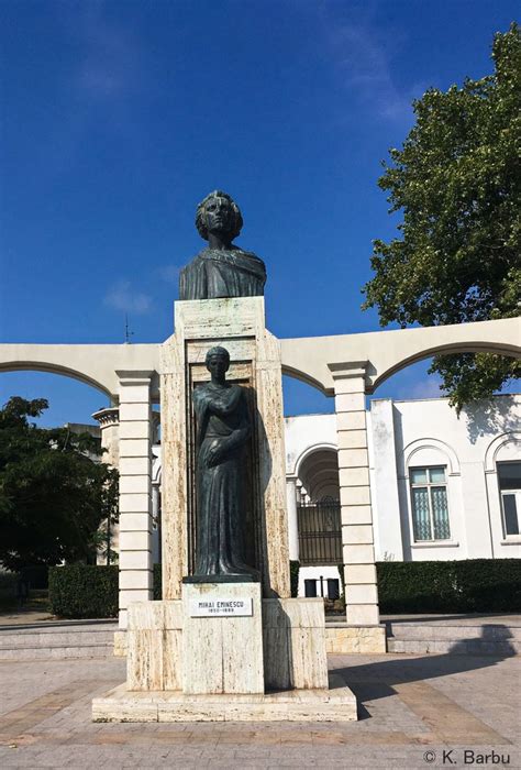Statue Of Mihai Eminescu Romanian Romantic Poet Novelist And