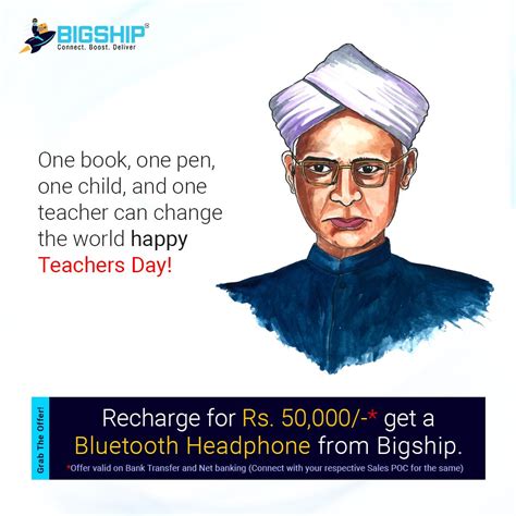Bigship On Linkedin Teachers Teacher Teachersday Offer Happyteachersday Rechargeday