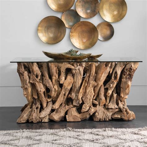 Teak Root Console Table Old Cannery Furniture