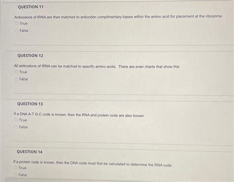 Solved Anticodons Of Trna Are Then Matched To Anticodon