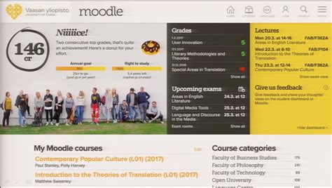 A Dashboard To Improve Accessibility And User Experience Moodle