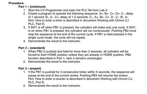 Solved Part 1 Minimum 1 Start The Cx Programmer And
