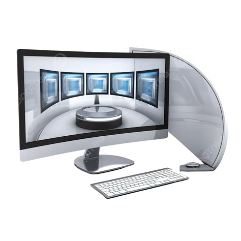 D Illustration Monitor In Online Learning Set D D Render D Illustration PNG Transparent