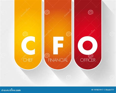 Chief Financial Officer CFO Inscription On A Dark Background And A World Map Royalty Free Stock