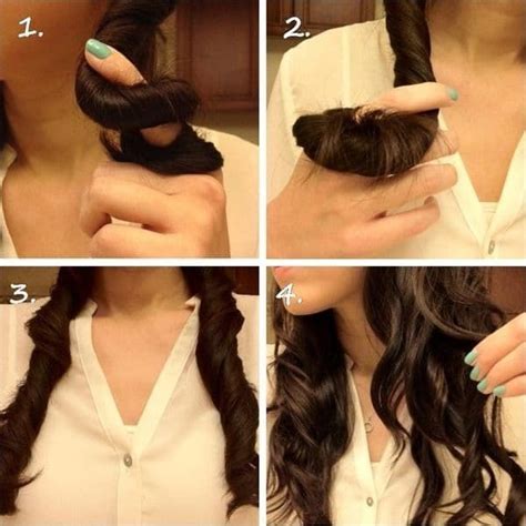 How To Curl Hair Without Heat In 5 Minutes Hairstylecamp Curl Hair