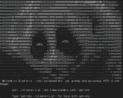 apache denial of service dos attack with slowris crashing apache