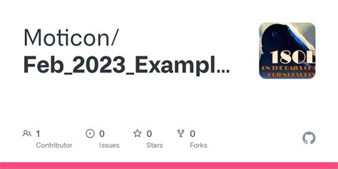 GitHub Moticon Feb Examples