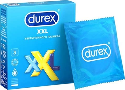 Durex Comfort XXL 3 шт, презервативы увеличенного размера - купить в ...