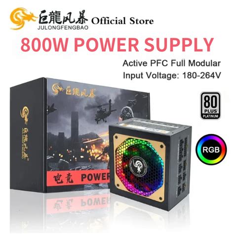 Ju Long Fengbao Atx 800w Psu Pc Gaming Atx Power Supply Shopee Malaysia