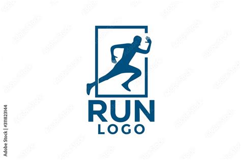 Running Man Logo Icon Run Logo Template People Run Logo Design For
