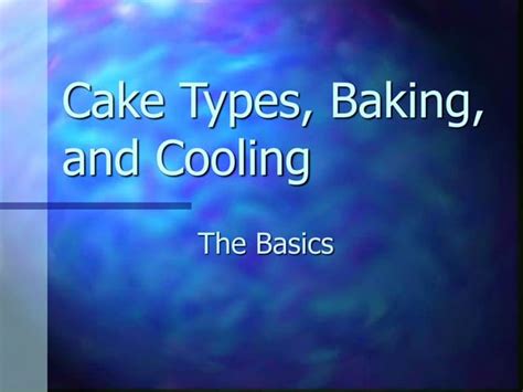 Cake Baking Ppt