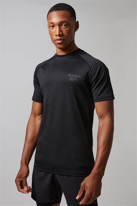 Man Active Training Dept Muscle Fit T Shirt Boohoo