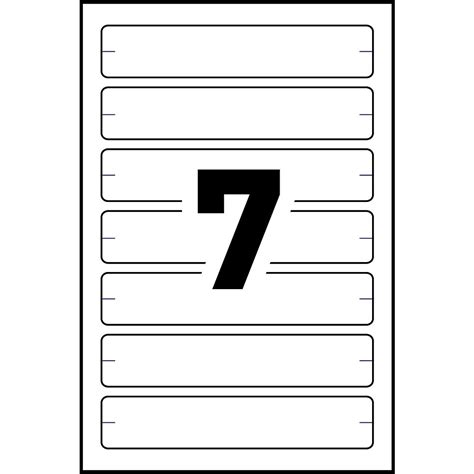 file folder label template