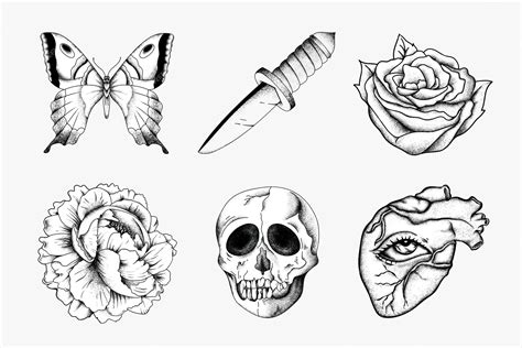 Tattoo Flash Sheets Outline