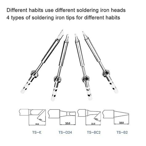Mini Portable Ts100 Oled Programmable Electric Soldering Iron Station