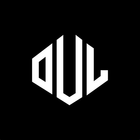 Oul Letter Logo Design With Polygon Shape Oul Polygon And Cube Shape