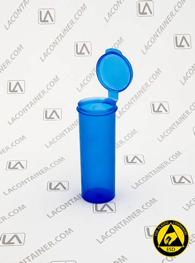 Lavials Vl21h Bas Blue Static Dissipative Esd Hinged Lid Plastic Containers