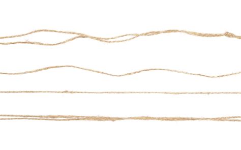 Premium Photo String Rope Isolated On White Background Texture Top View