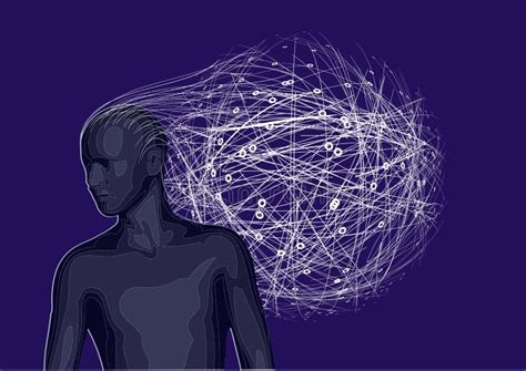 Interconnected Abstract Circles Network Stock Vector Illustration Of