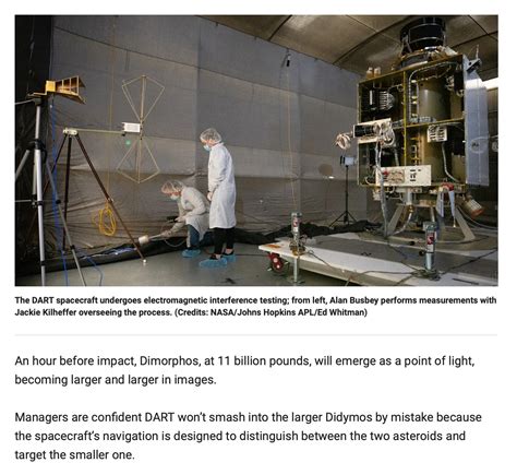 Nasas Dart Program The Glorious Gospel