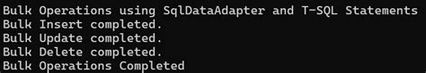 Bulk Operations Using Sqldataadapter In Adonet Core Dot Net Tutorials