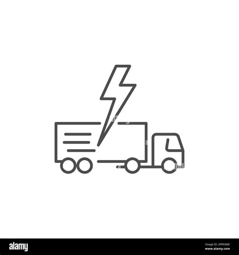 Energy Supply Related Vector Linear Icon Vector Outline Illustration