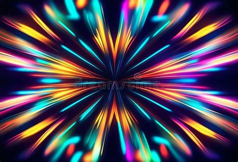 Symmetry And Reflection Light Effects Neon Glow Stock Illustration Illustration Of Space