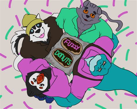 Fuzzy Donuts By Rio Gayohell