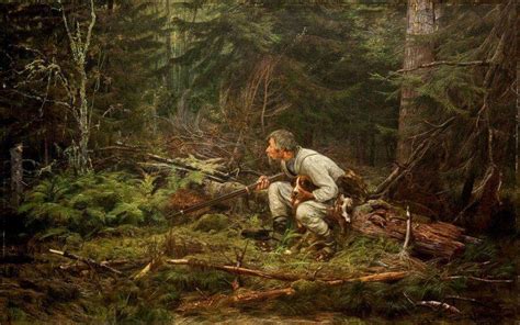 Картина «Охотник», Константин Аполлонович Савицкий, 1874 год