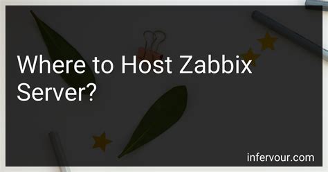 Where To Host Zabbix Server In 2025