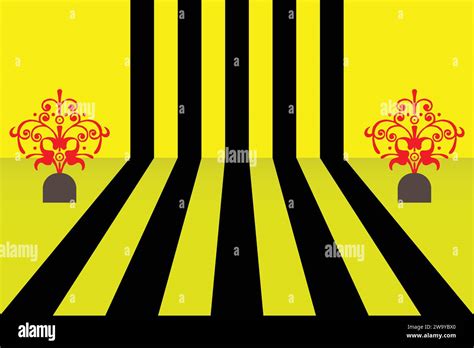 Simple Clean Background Design With Perspective Line Stock Vector Image