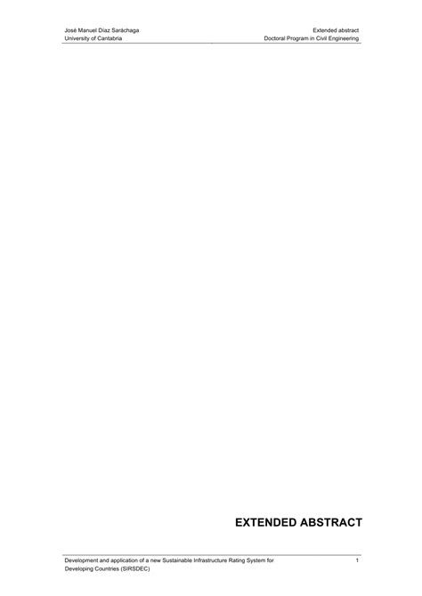 Pdf Development And Application Of A New Sustainable Infrastructure