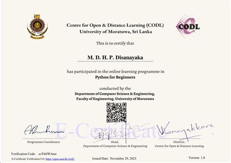 pythonbeginner universityofmoratuwa codingjourney hansini disanayaka