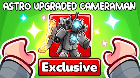 How To Unlock Astro Titan Cameraman In Toilet Tower Defense Youtube