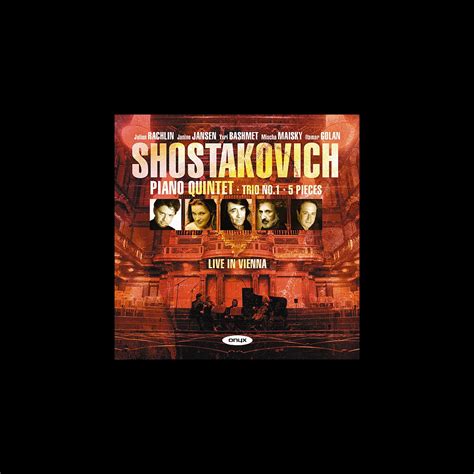 ‎shostakovich Piano Quintet Piano Trio No 1 Five Pieces For 2
