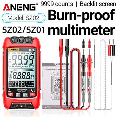 ANENG SZ01 SZ02 Multimetro Digitale Intelligente 9999 Conteggi True RMS