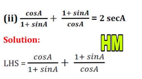 Class Th Math Exercise Q Ii Handsome Master Manu Sir Glps Manu Sir Trigonometry